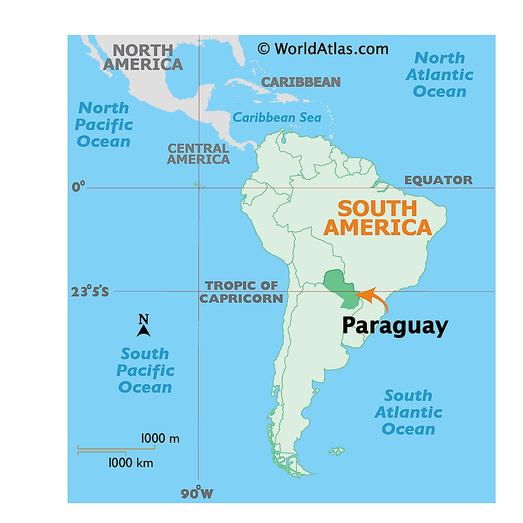 Bản đồ đất nước Paraguay Paraguay Map Khổ lớn Phóng to 2024