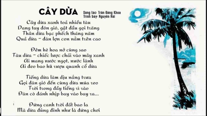 Phân tích bài thơ Cây dừa của Trần Đăng Khoa đặc sắc nhất