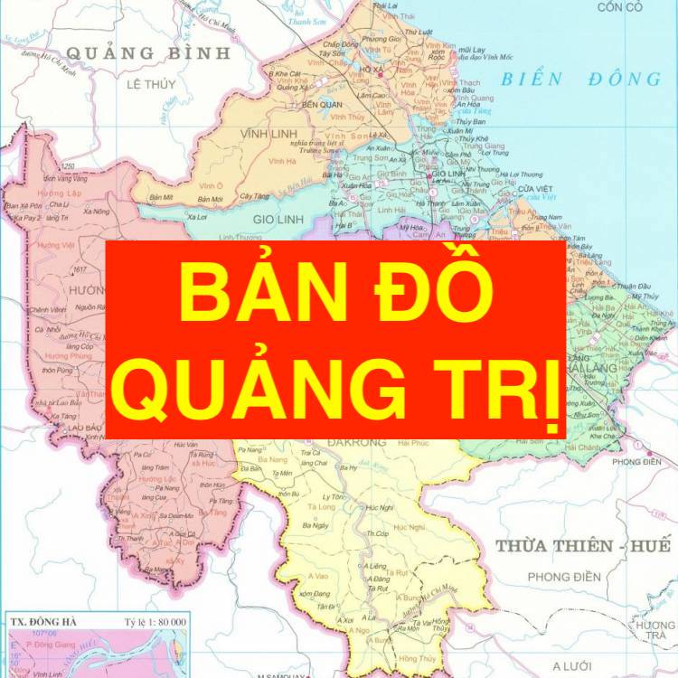 Bản đồ Quảng Trị khổ lớn phóng to chi tiết